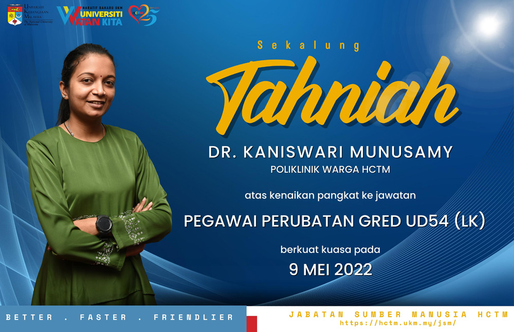 Tahniah Calon yang Berjaya Mendapat Kenaikan Pangkat – Jabatan Sumber Manusia