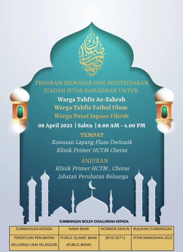 Program Memasak dan Menyediakan Juadah Iftar Ramadan – Jabatan ...