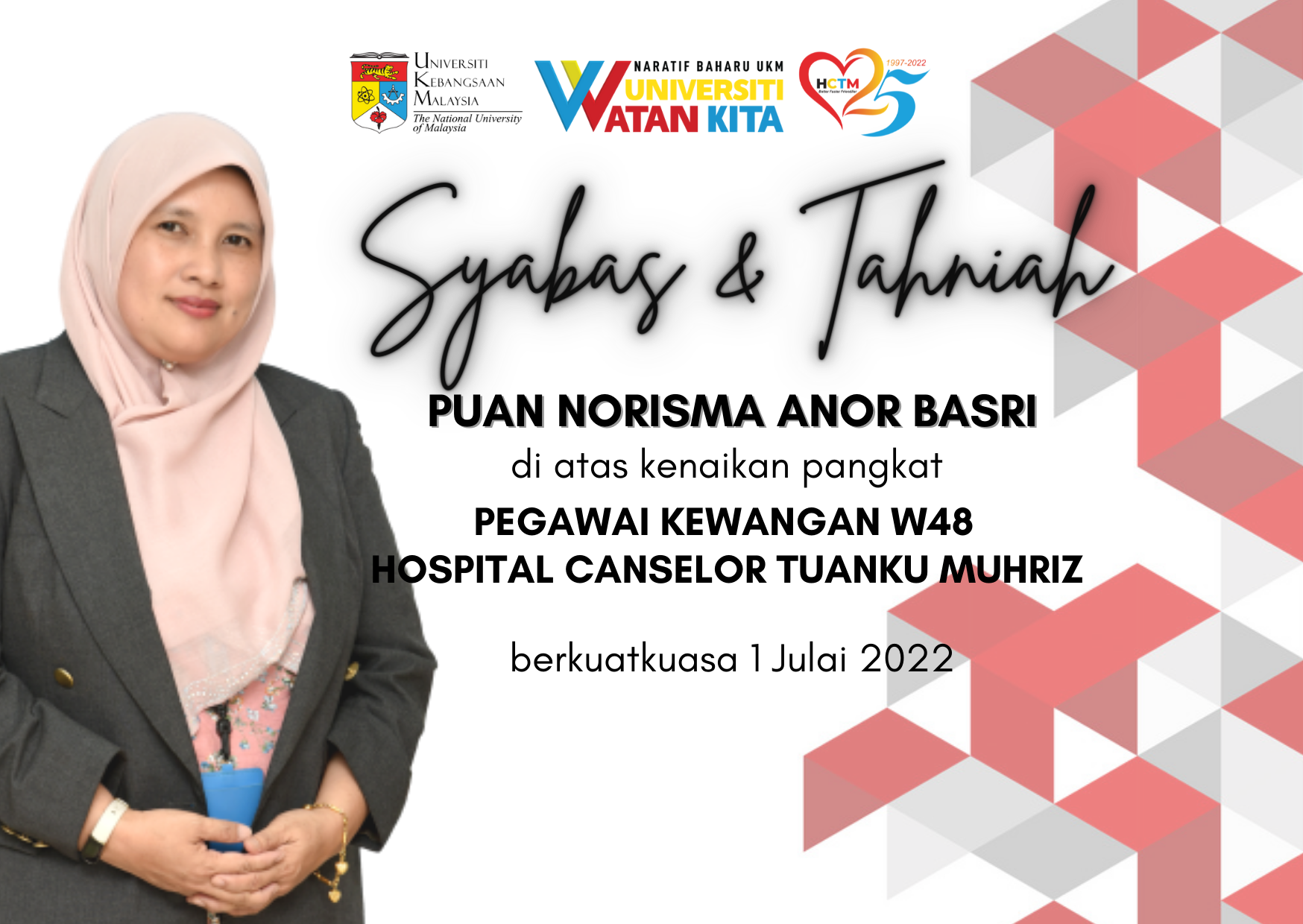 Syabas & Tahniah Lantikan Jawatan dan Kenaikan Pangkat – Jabatan Kewangan