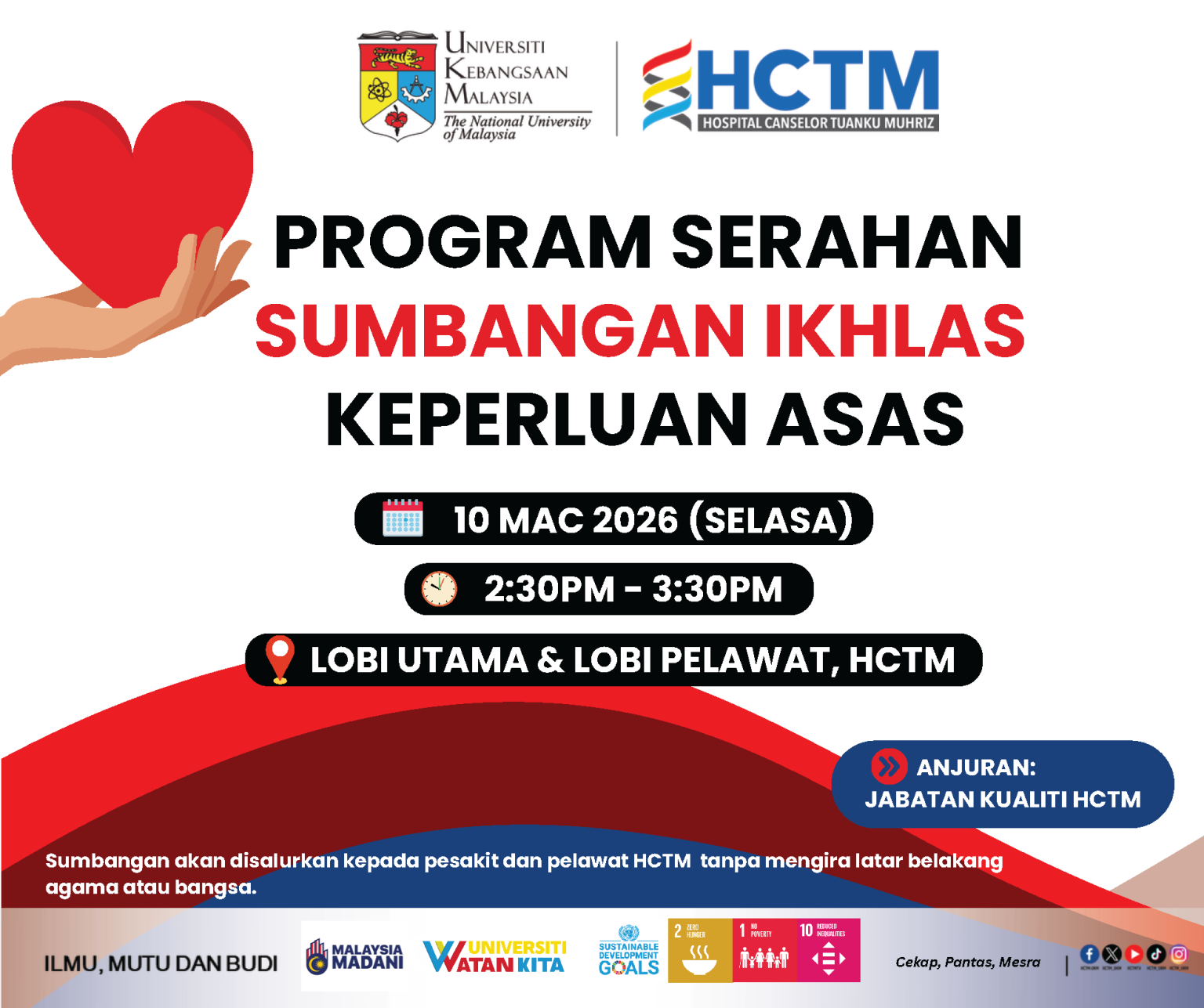 Jemputan Menyertai Program Serahan Sumbangan Ikhlas Keperluan Asas ...
