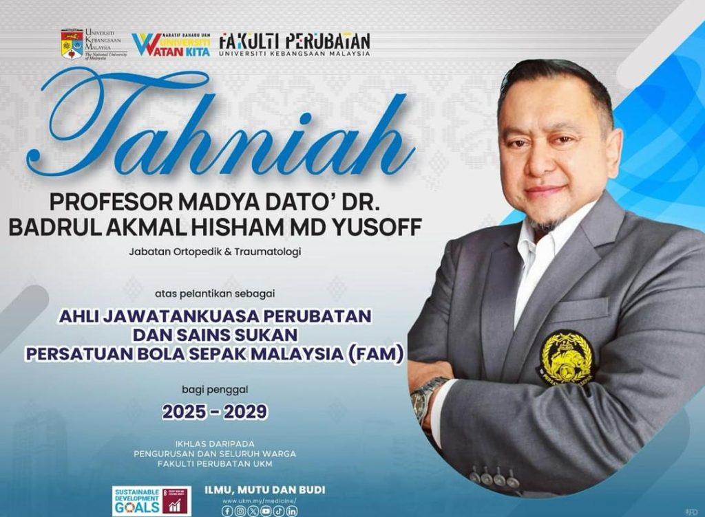 Tahniah YBhg. Prof. Madya Dato’ Dr. Badrul Akmal Hisham Md Yusoff ...