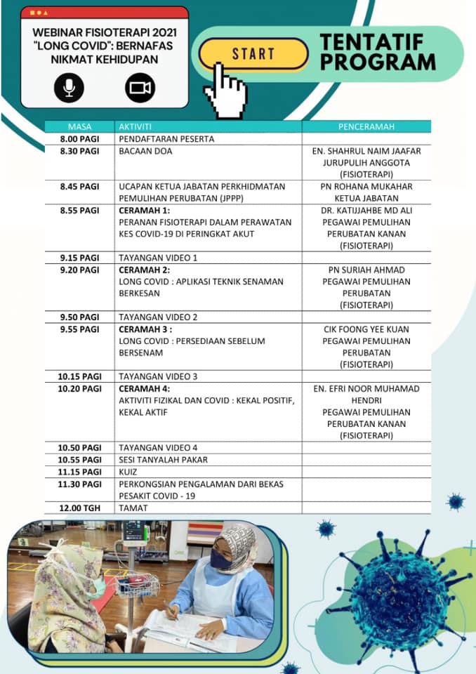Webinar Fisioterapi 2021 – Perkhidmatan Pemulihan
