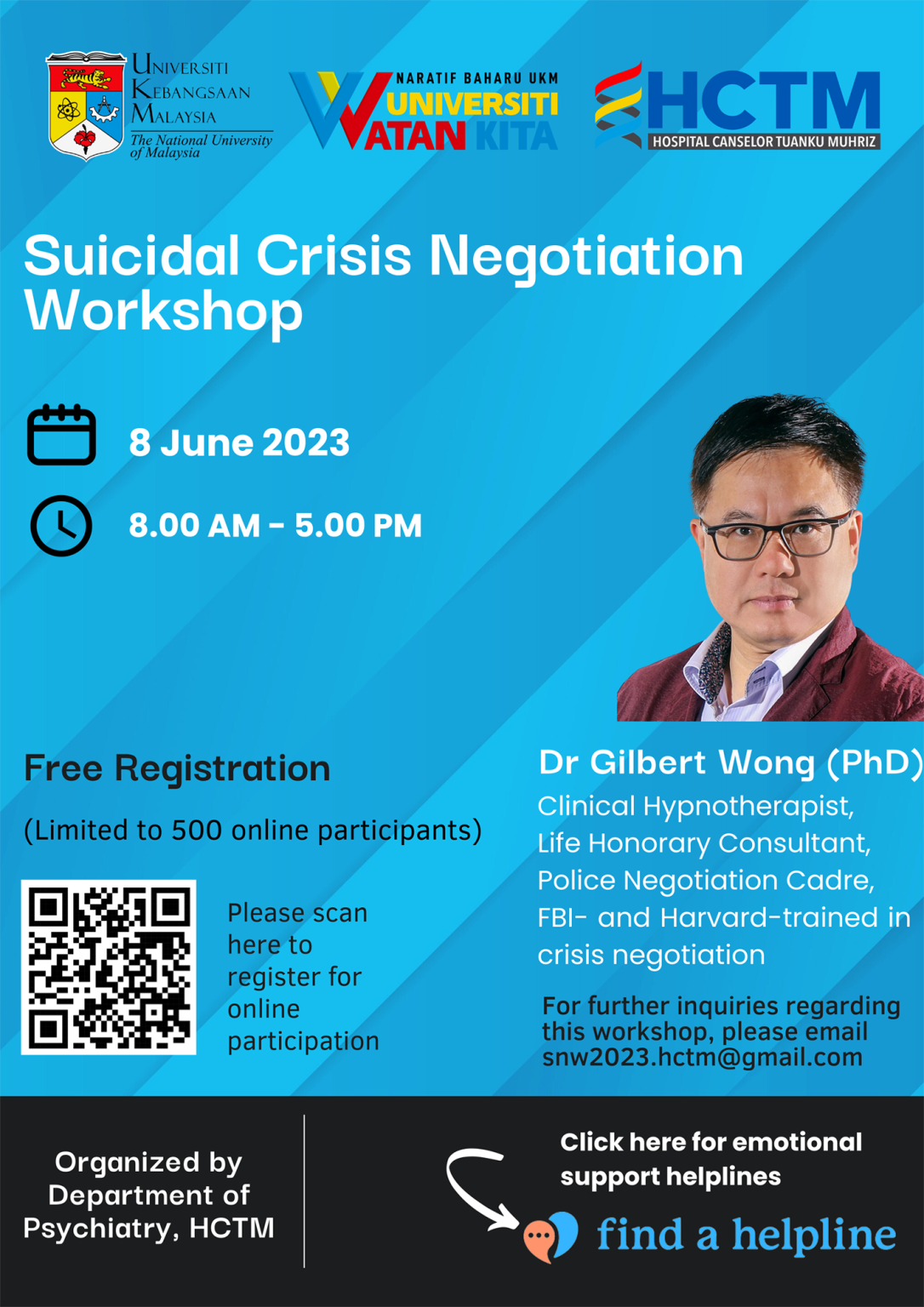 Suicidal Crisis Negotiation Workshop – Jabatan Psikiatri