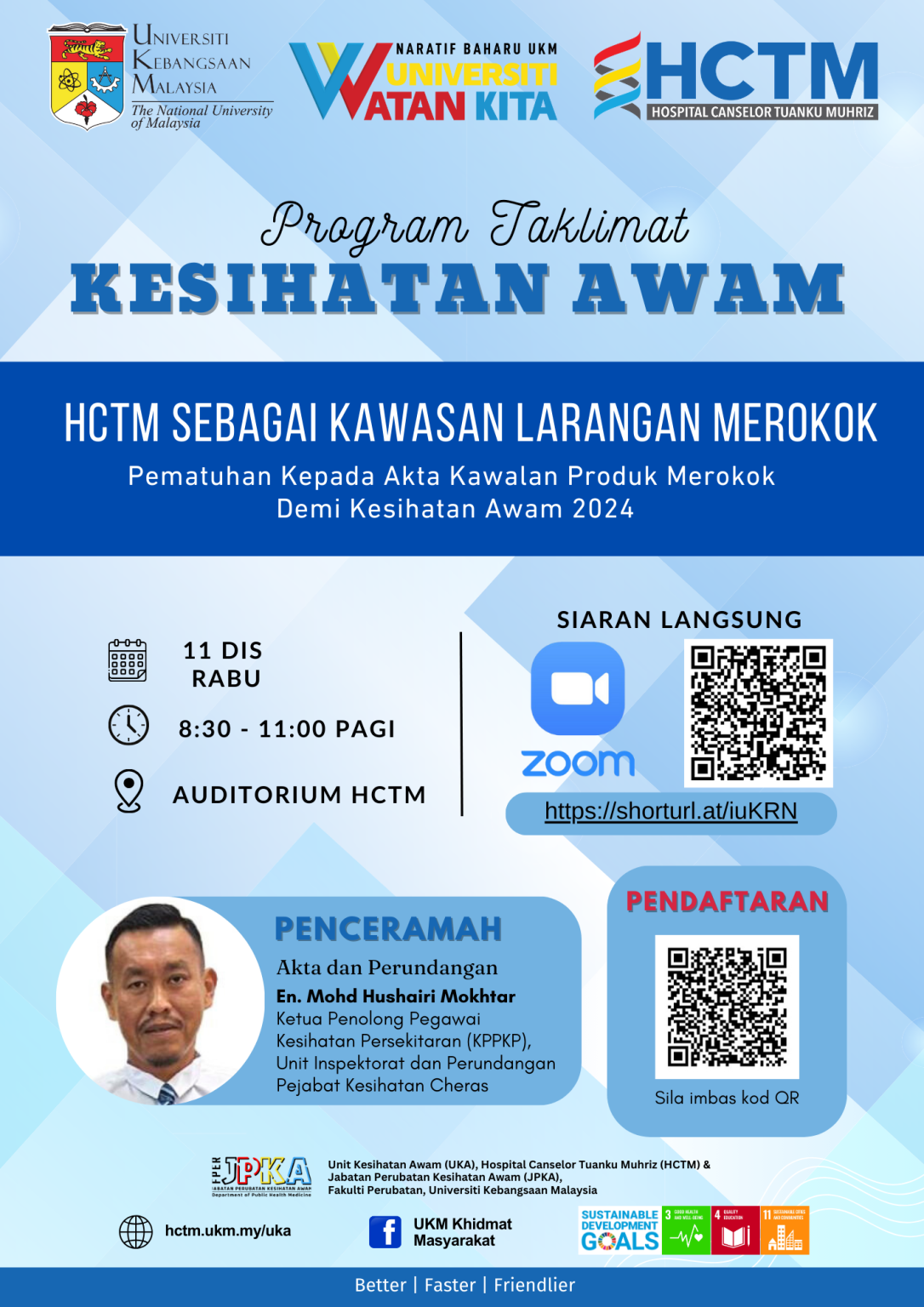 Program Taklimat Kesihatan Awam – HCTM Sebagai Kawasan Larangan Merokok ...