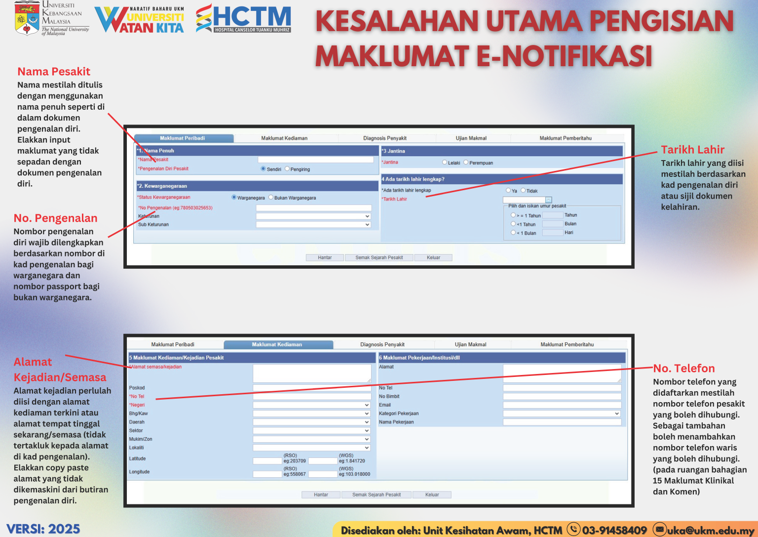 Notifikasi Penyakit Berjangkit – Unit Kesihatan Awam