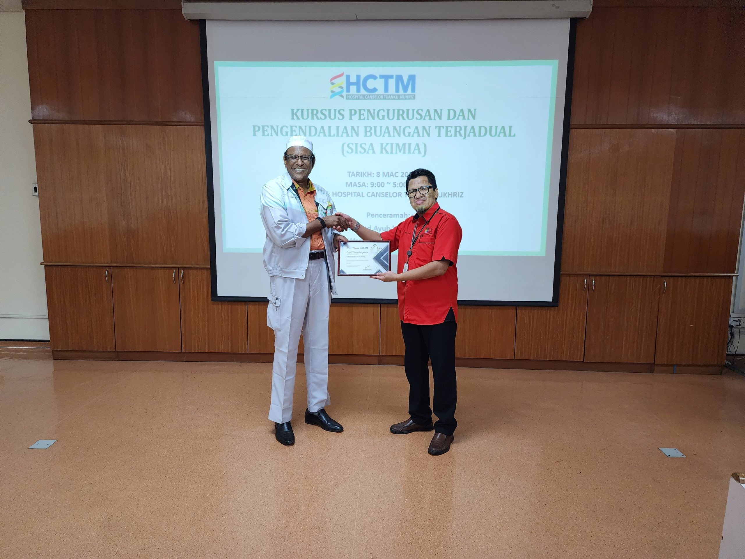 Kursus Pengurusan dan Pengendalian Buangan Terjadual (Sisa Kimia) HCTM ...