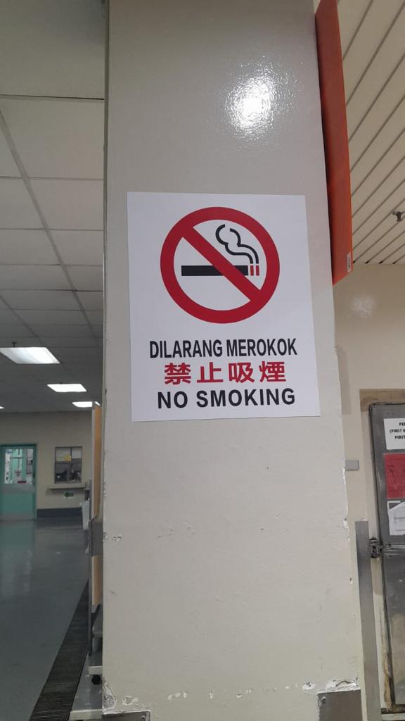 PEMANTAUAN TANDA LARANGAN MEROKOK DI PREMIS MAKANAN HCTM – Unit ...