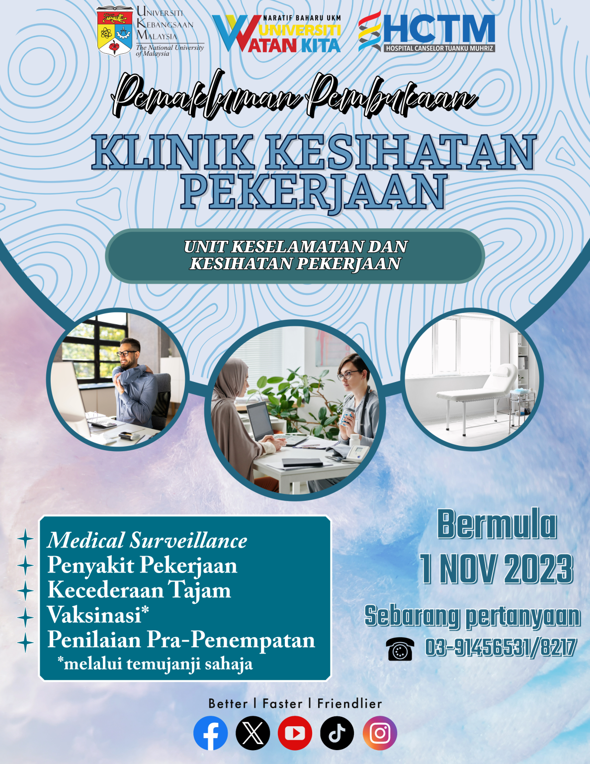 Klinik Kesihatan Pekerjaan – Unit Keselamatan dan Kesihatan Pekerjaan