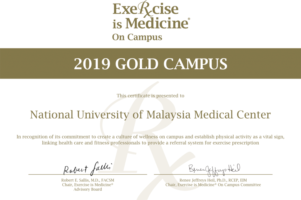 Tahniah – HCTM dianugerahkan Gold Level dalam Program Exercise is ...